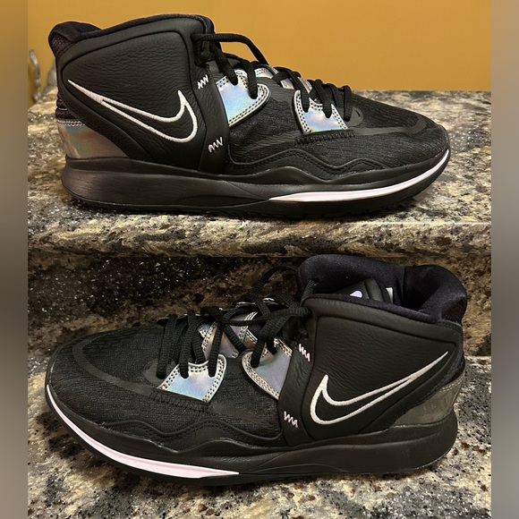 Nike | Shoes | Nike Kyrie Infinity Metallic Silver Sneaker Black ...